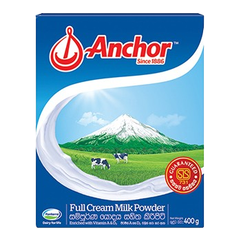 Anchor Full Cream Milk Powder Packet 400g – Snappers.lk