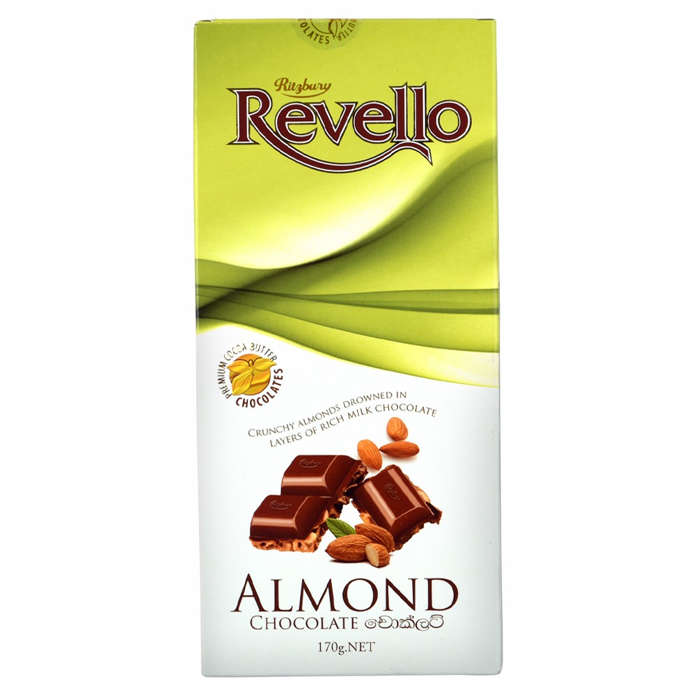 Ritzbury Revello Almond Chocolate 170g – Snappers.lk