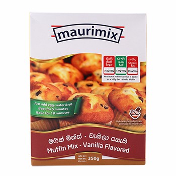 Mauri Vanila Muffin Mix 350g – Snappers.lk