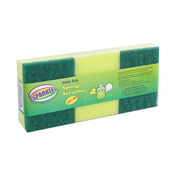 Sparkle Sponge Scrubber 3 In One – Snappers.lk