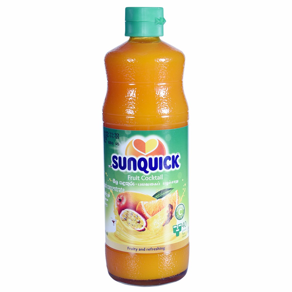 Sunquick Squash Concentrate Fruit Cocktail Jumbo Glass Bottle 700Ml ...