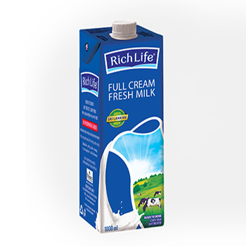 Richlife U.H.T. Full Cream Milk 1L – Snappers.lk