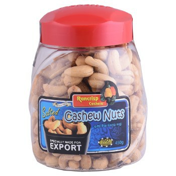Rancrisp Salted Cashew Bottle 450g – Snappers.lk